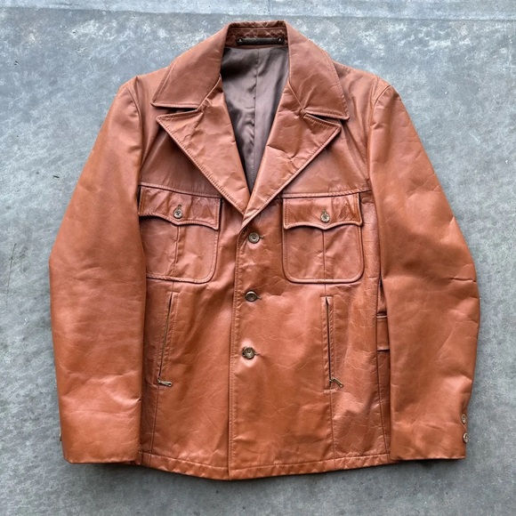 Robert Louis | Jackets & Coats | Vintage 96s A Robert Lewis Idea Brown ...